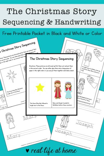Christmas Mini Book and Handwriting Printables for Preschool - 1st Grade
