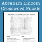 Abraham Lincoln Crossword Puzzle Printable