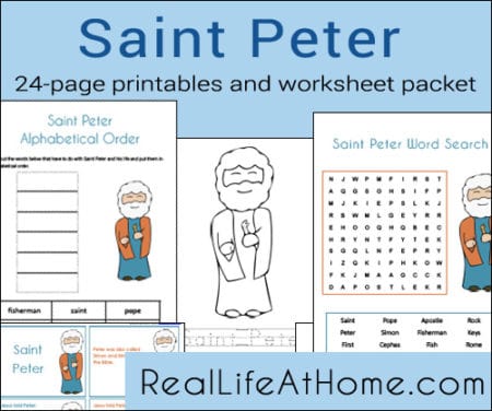 Saint Peter Printables and Worksheet Packet