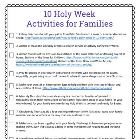 Lent Activities for Kids and Families (Resources, Printables, and More)
