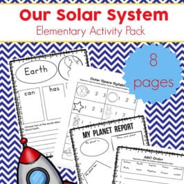 Free Solar System Printables Packet for Elementary Students