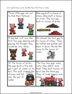 Three Little Pigs Worksheets and Activities Packet for Kindergarten ...