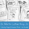Martin Luther King Jr. Coloring Book and Reader Printable for Preschool ...