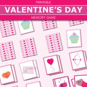 Free Printable Valentine Memory Game (Matching) for Kids