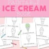 Free Ice Cream Printable Colors Book for Preschool and Kindergarten