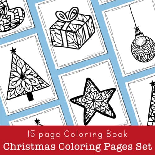 Free Christmas Coloring Pages for Kids and Adults (15 pages)