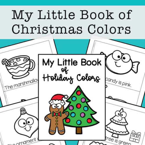 My Little Book of Christmas Colors Mini Book (Free Printable)