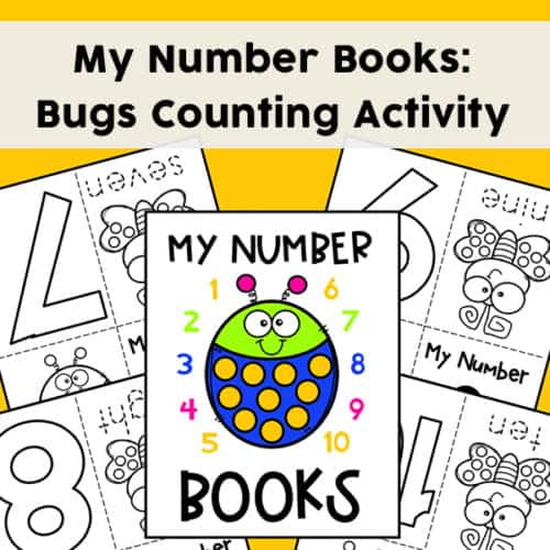 My Numbers Mini Books: Set of 10 Bug Mini Books (Free Printable)