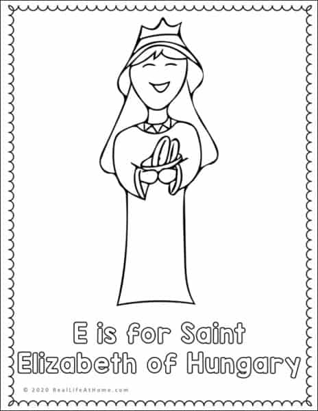Catholic Letter of the Week Worksheets and Coloring Pages for A - E