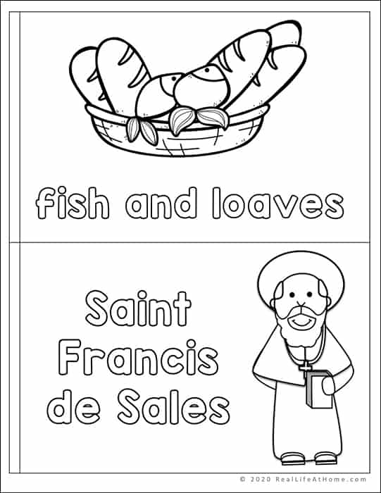 Catholic Letter of the Week Worksheets and Coloring Pages for F - J