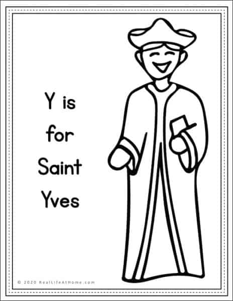 Catholic Letter of the Week Worksheets and Coloring Pages for U - Z