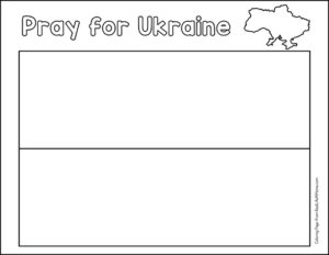 Pray for Ukraine and Stand with Ukraine Free Coloring Pages