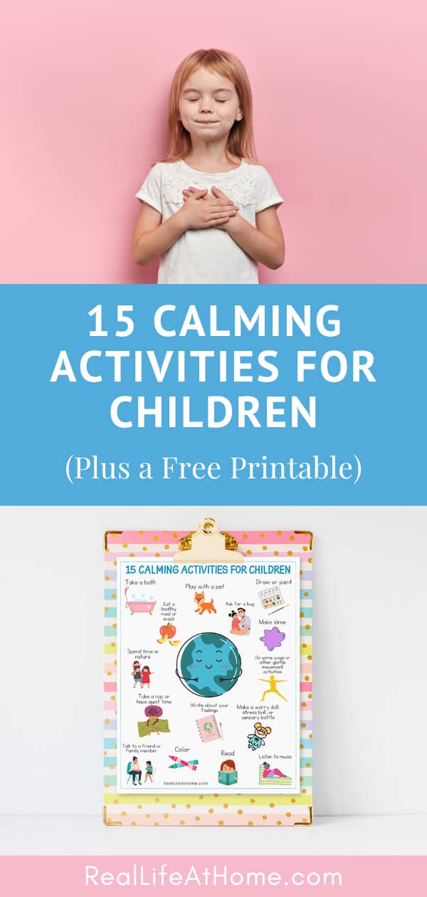 15 Calming Activities For Children Includes A Free Printable 15 Calming Activities For Children Includes A Free Printable