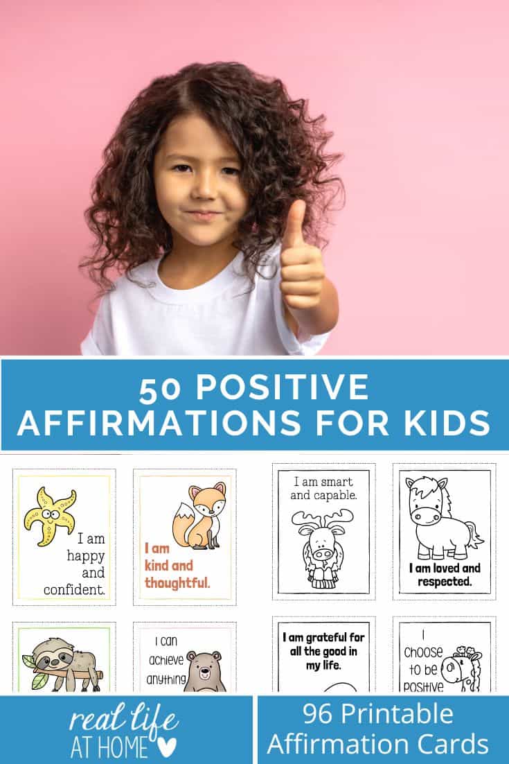 50 Positive Affirmations For Kids Printable Affirmation Cards 50 Positive Affirmations For Kids Printable Affirmation Cards
