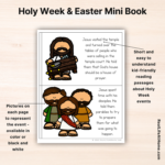 Holy Week and Easter Mini Book for Kids (12-page Printable Book)