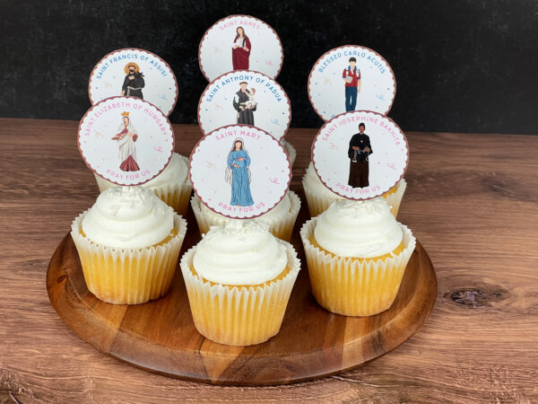All Saints' Day Banners and Cupcake Toppers Set (30 Saints)