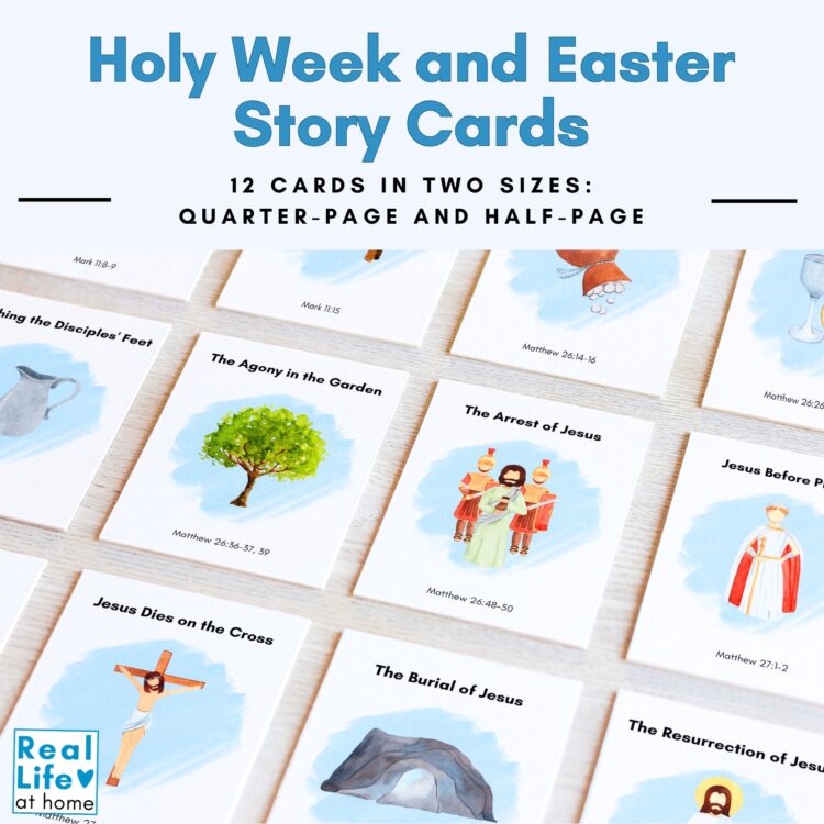 Holy Week and Easter Story Cards Printables for Kids and Families